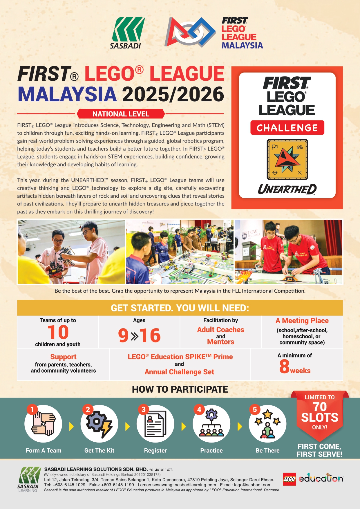 FLL - FIRST LEGO League Malaysia | Registration